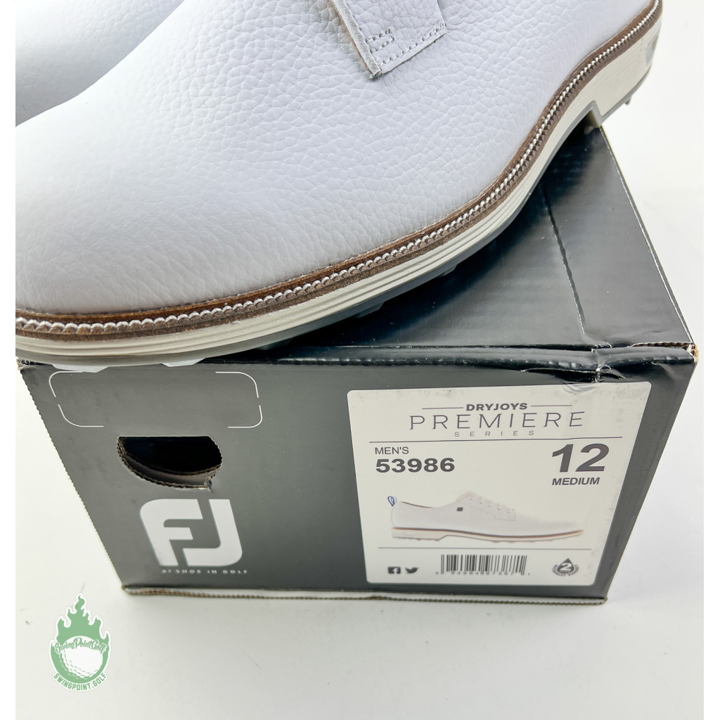 New in Box FootJoy DryJoys Premiere Series Leather Mens 12 M Golf Shoes ...