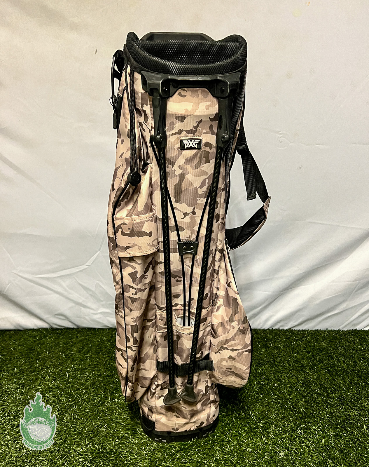Used w/ Tags PXG Carry Stand Bag Desert Tan Camo w/ BackPack Straps No ...