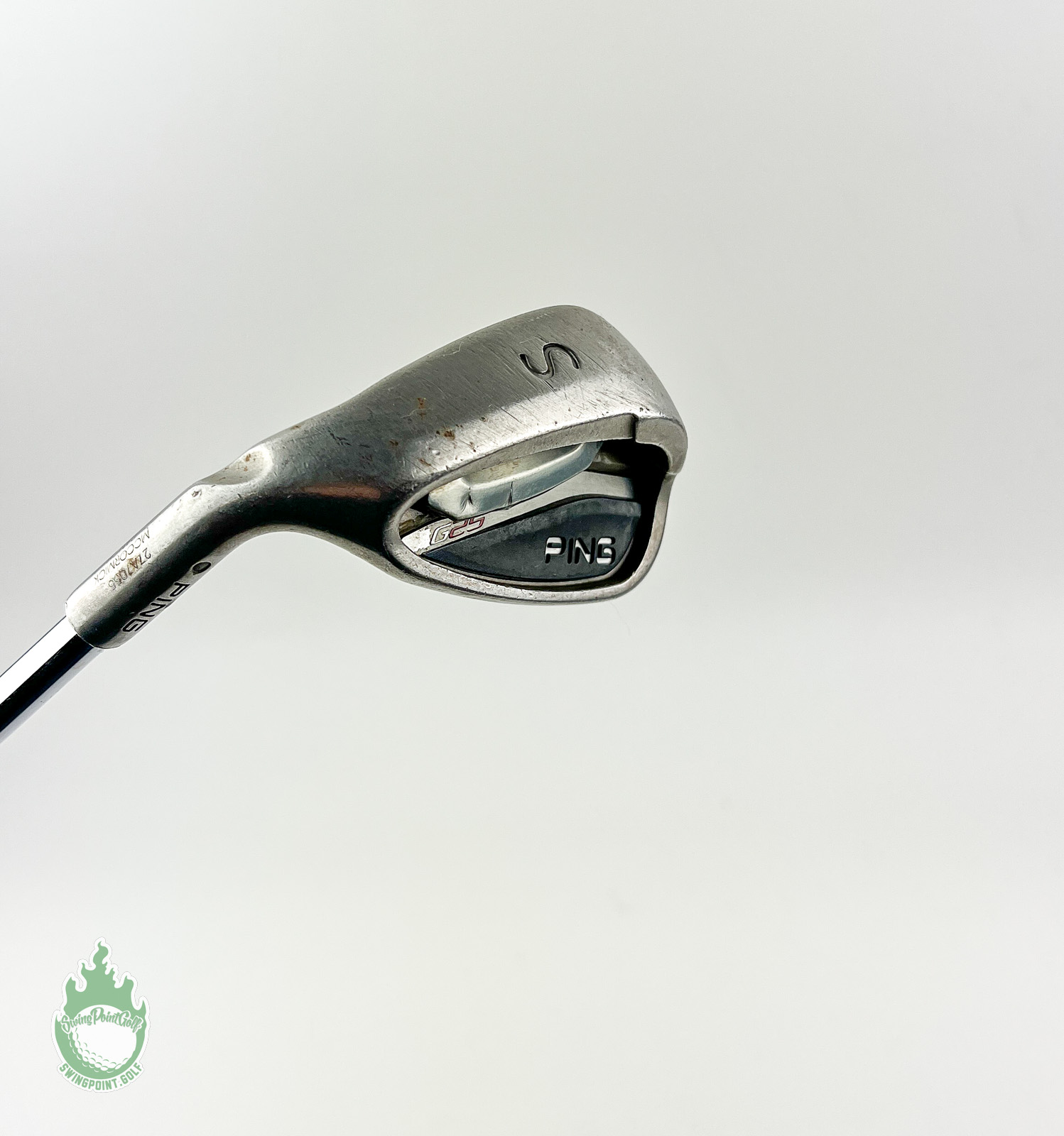 Used LEFT Handed Ping Black Dot G25 Sand Wedge Regular Flex Steel Golf ...