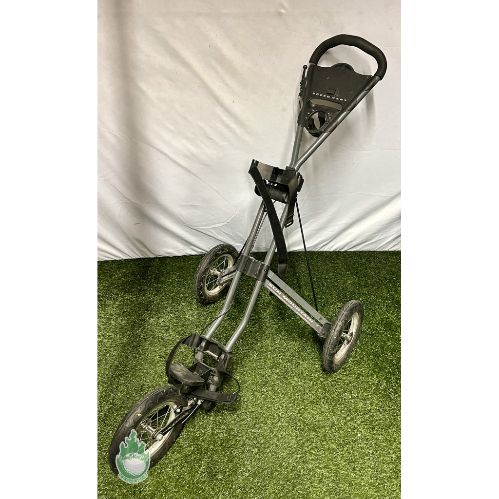 Gently Used Sun Mountain 3 Wheel Speed Cart Golf Black Push Cart w/ Cup ...