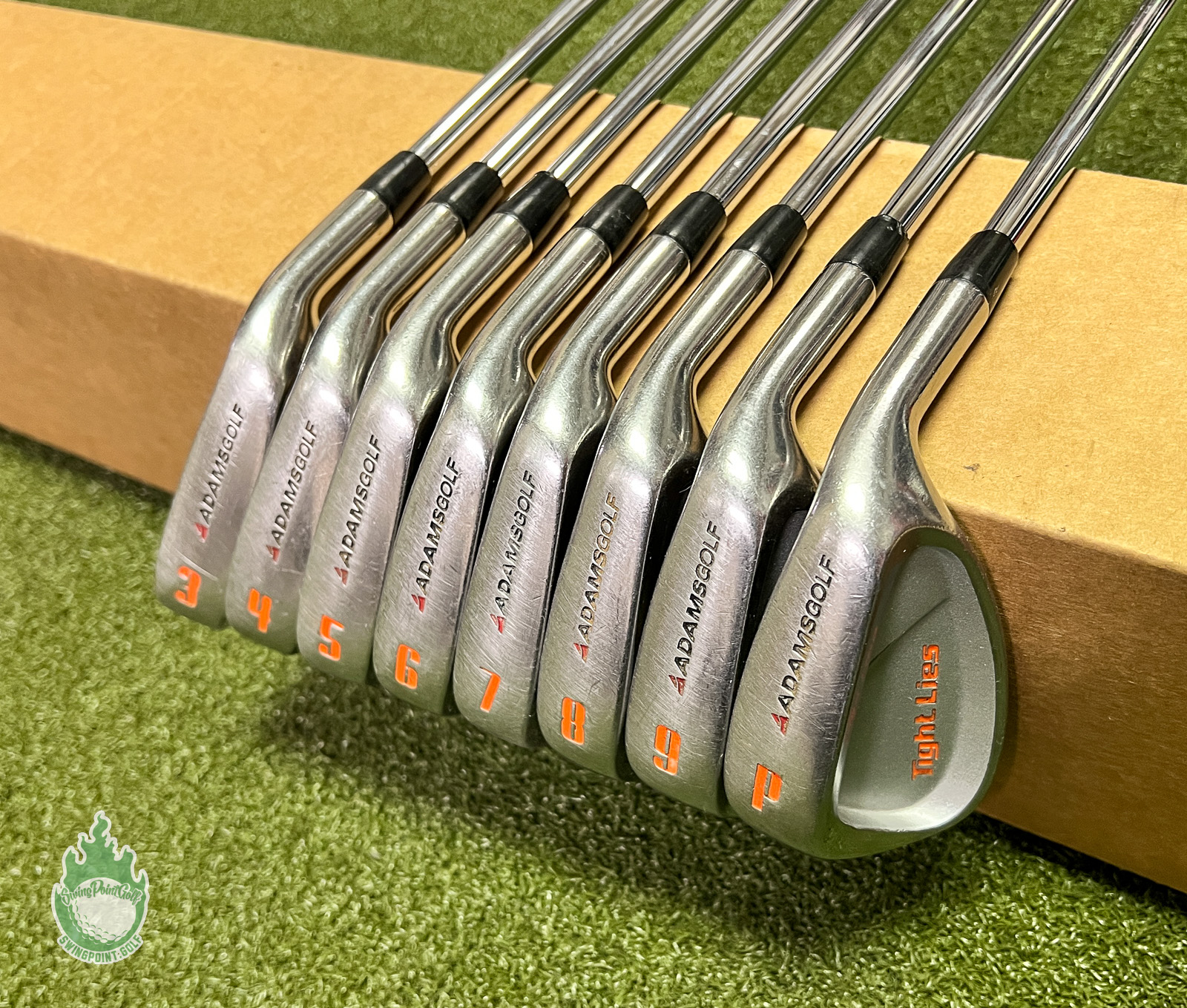 Used Right Handed Adams Tight Lies Irons 3-PW Regular Flex Steel Golf ...