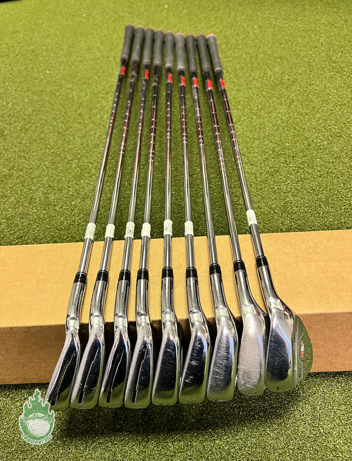 Used RH TaylorMade RSi 1 Irons 4-PW/SW/LW 90g Regular Flex Steel Golf ...