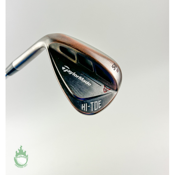 Used LEFT HANDED TaylorMade Hi-Toe RAW Wedge 58*-10 Regular Steel Golf ...