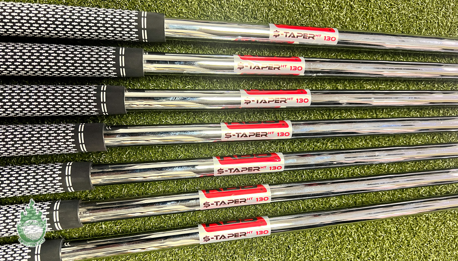 Used KBS Tour $-Taper HT 130g X Flex Steel Iron Shafts 4-PW Taper Tip ...