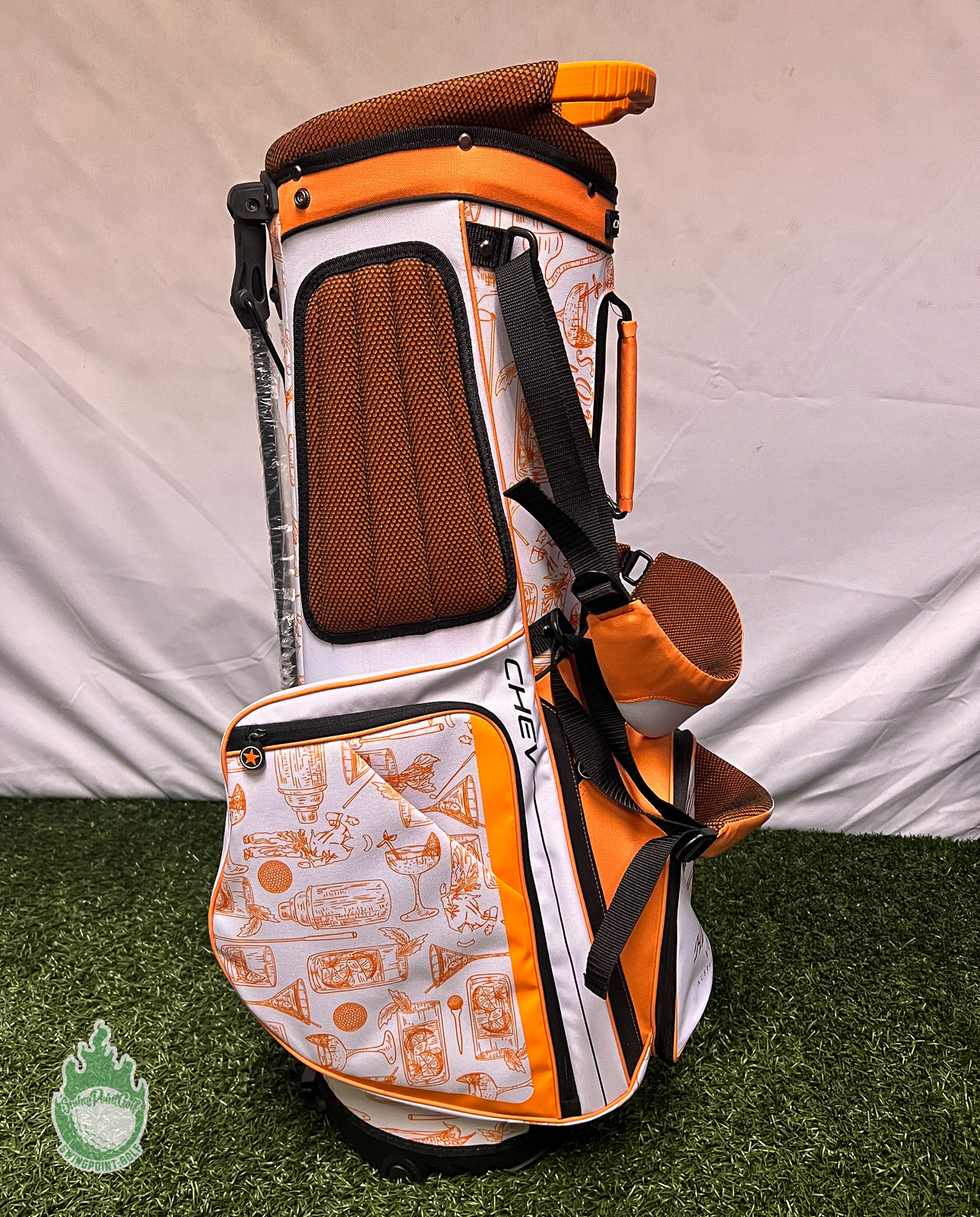 New Callaway Chev Golf Tito's Vodka Austin Texas Stand Golf Bag Orange ...