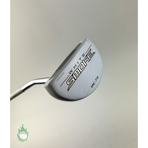Used LEFT Handed TaylorMade White Smoke MC-72 34" Putter Steel Golf ...