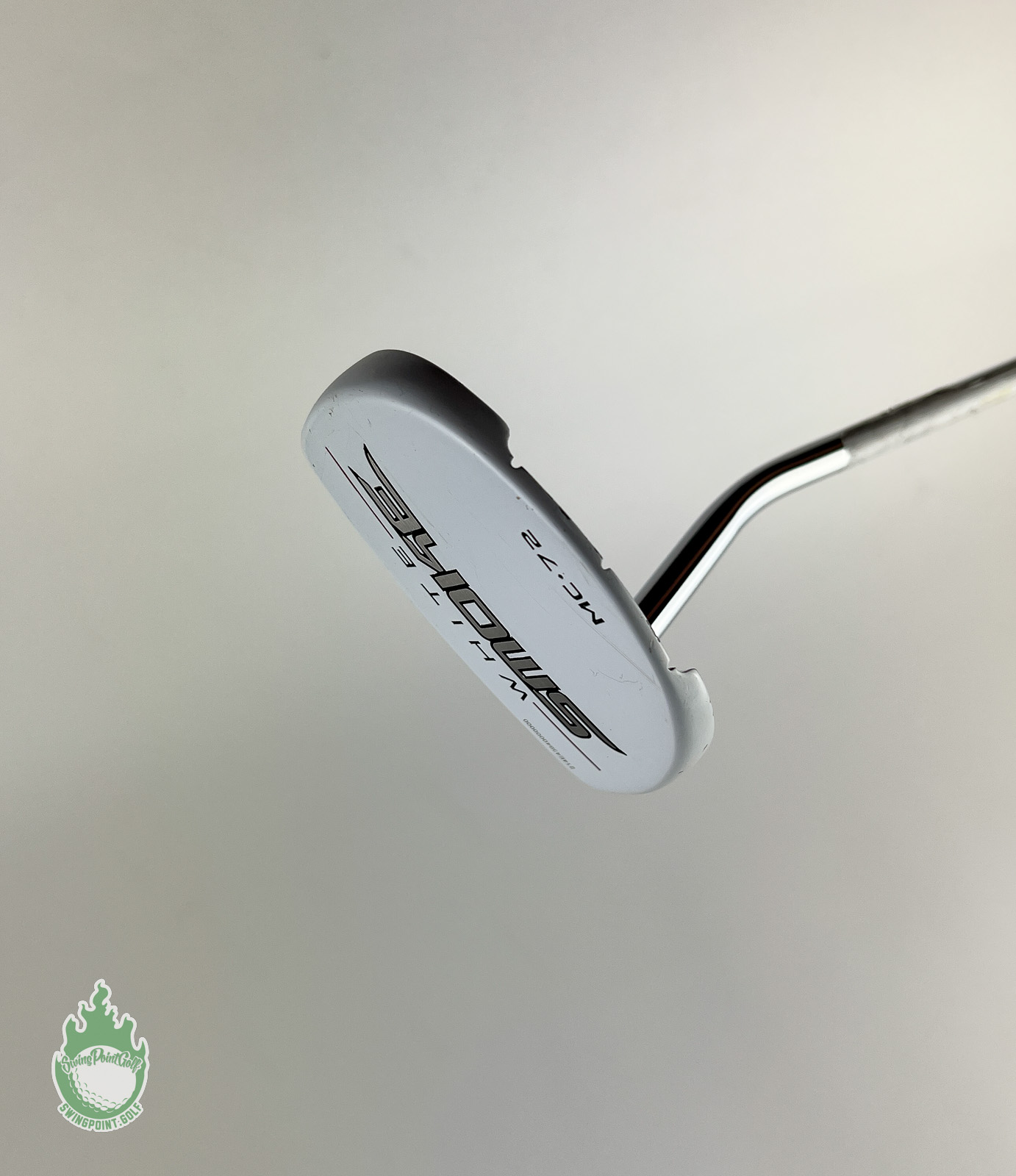 Used LEFT Handed TaylorMade White Smoke MC-72 34" Putter Steel Golf ...