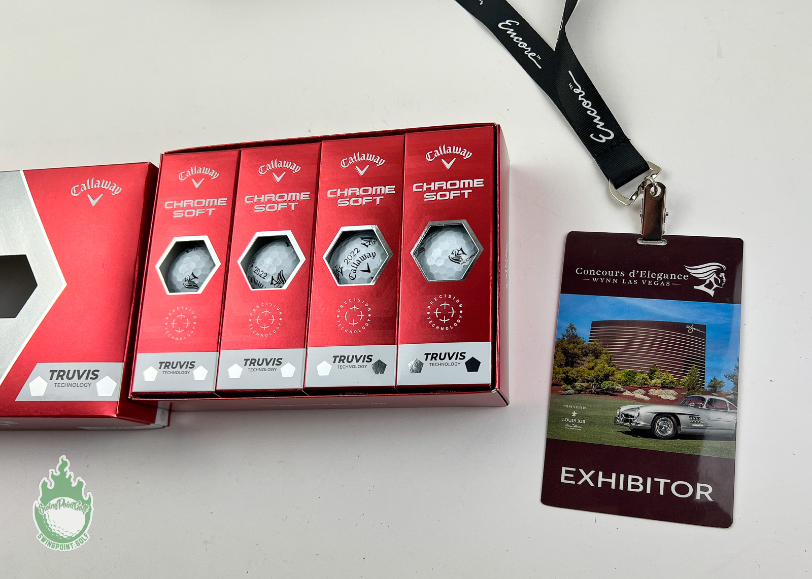 New 1 Dozen Concours d'Elegance 2022 Lanyard & Callaway Chrome Soft ...