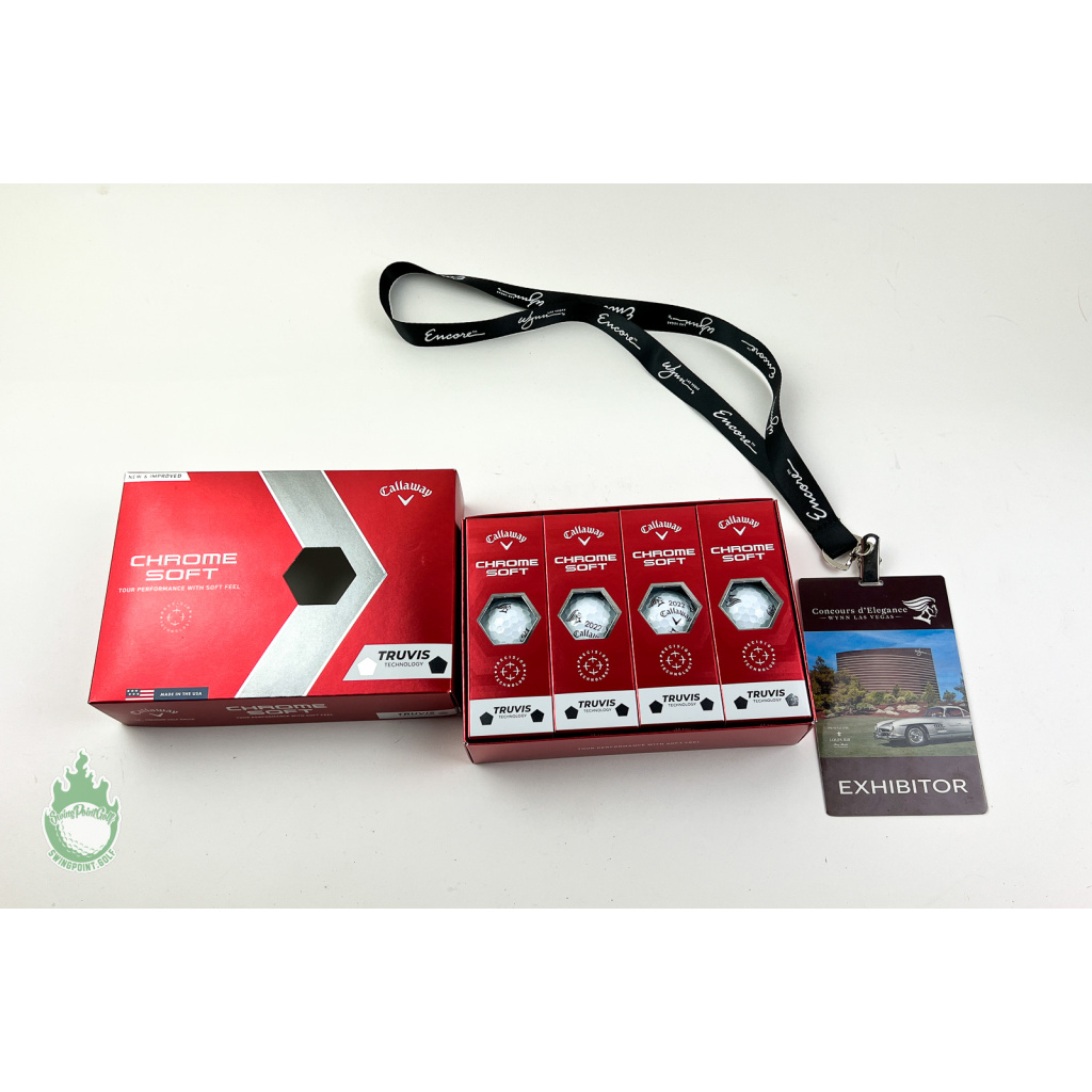 New 1 Dozen Concours d'Elegance 2022 Lanyard & Callaway Chrome Soft ...