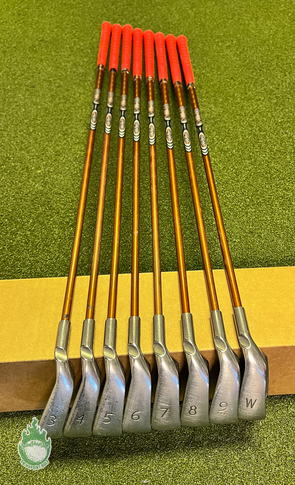 Used RH Ping Green Dot G10 Irons 3-PW TFC 129 Regular Flex Graphite ...