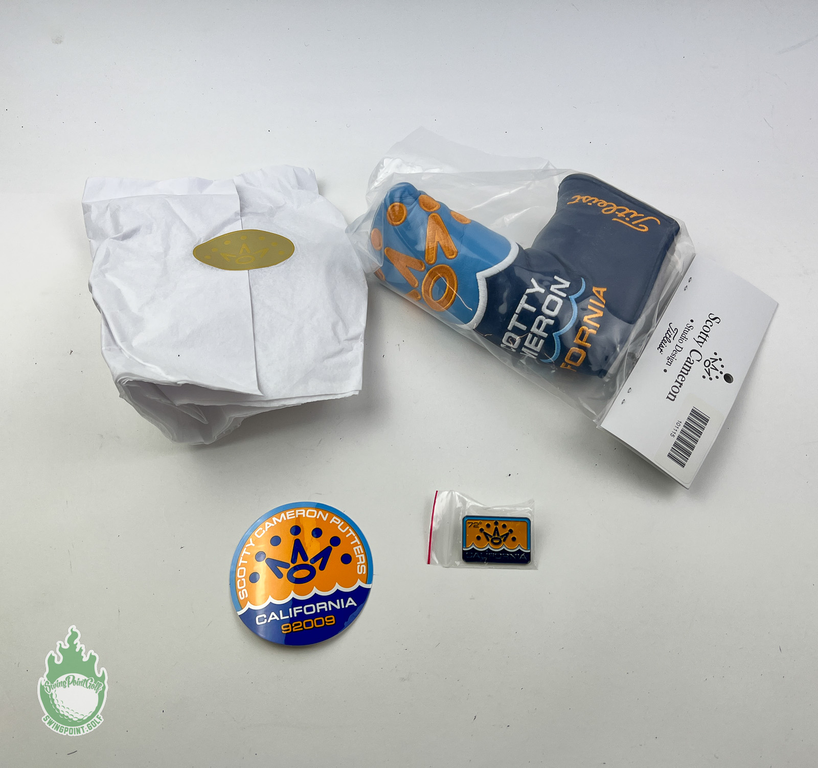 New Scotty Cameron 72* & Sunny California Headcover Pin & Sticker ...