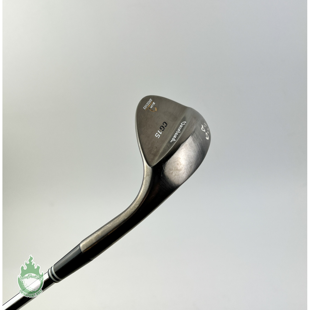 Cleveland CG15 Zip Grooves Black Pearl Wedge 64*-12 Wedge Flex Steel ...