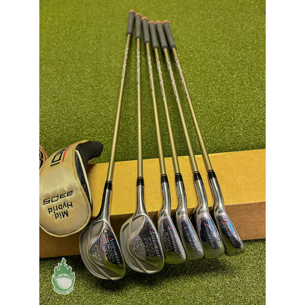 LEFT HANDED Adams Idea A30S Long Hybrid Iron-PW,SW,GW Ladies Graphite ...
