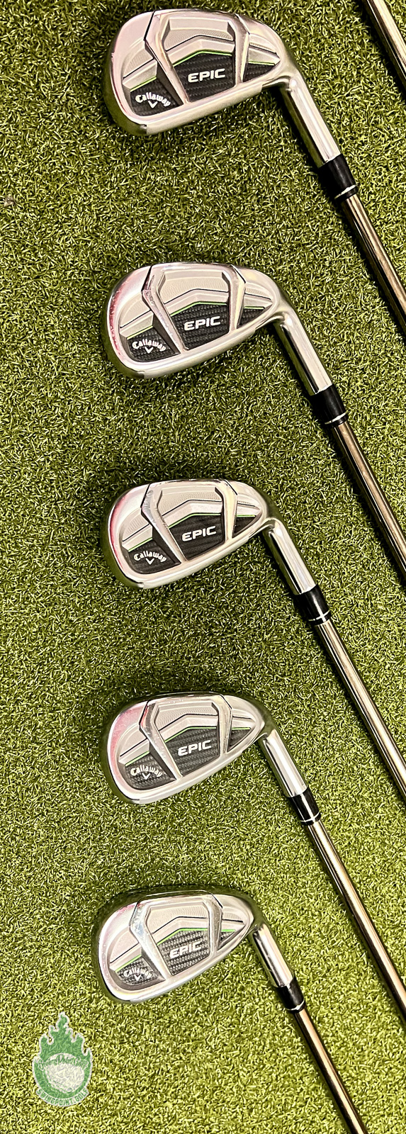 Used Callaway EPIC CF17 Irons 5-PW/AW recoil ES 780 F4 Stiff Graphite ...