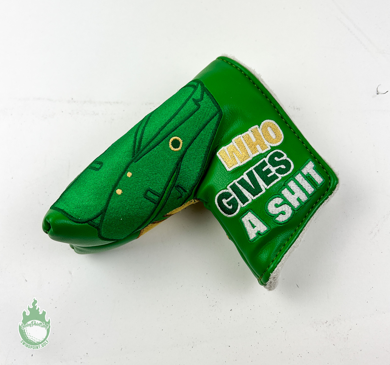 Swag Golf Who Gives a Sh#t Green Jacket Blade Cover Putter Headcover ...