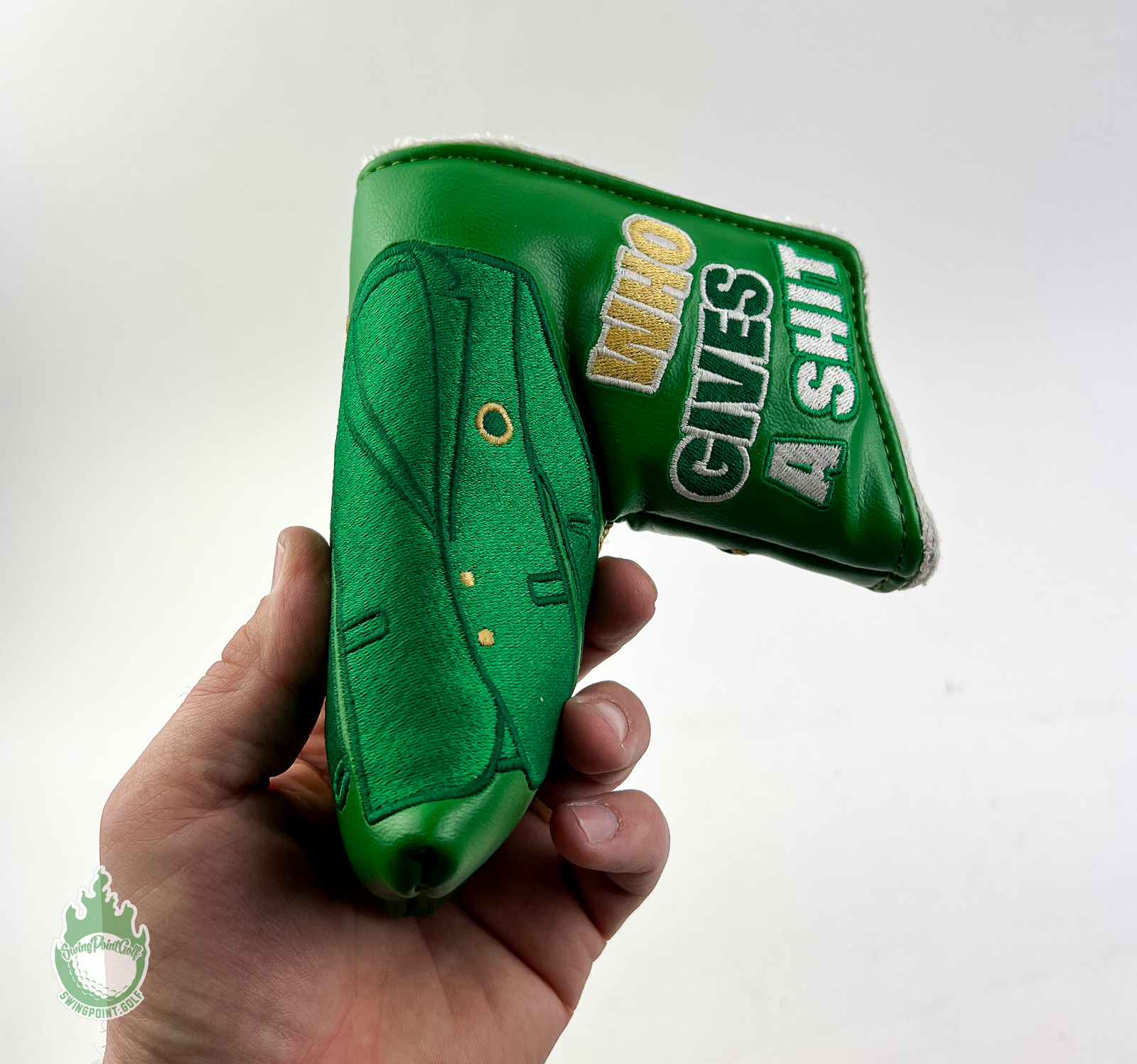 Swag Golf Who Gives a Sh#t Green Jacket Blade Cover Putter Headcover ...