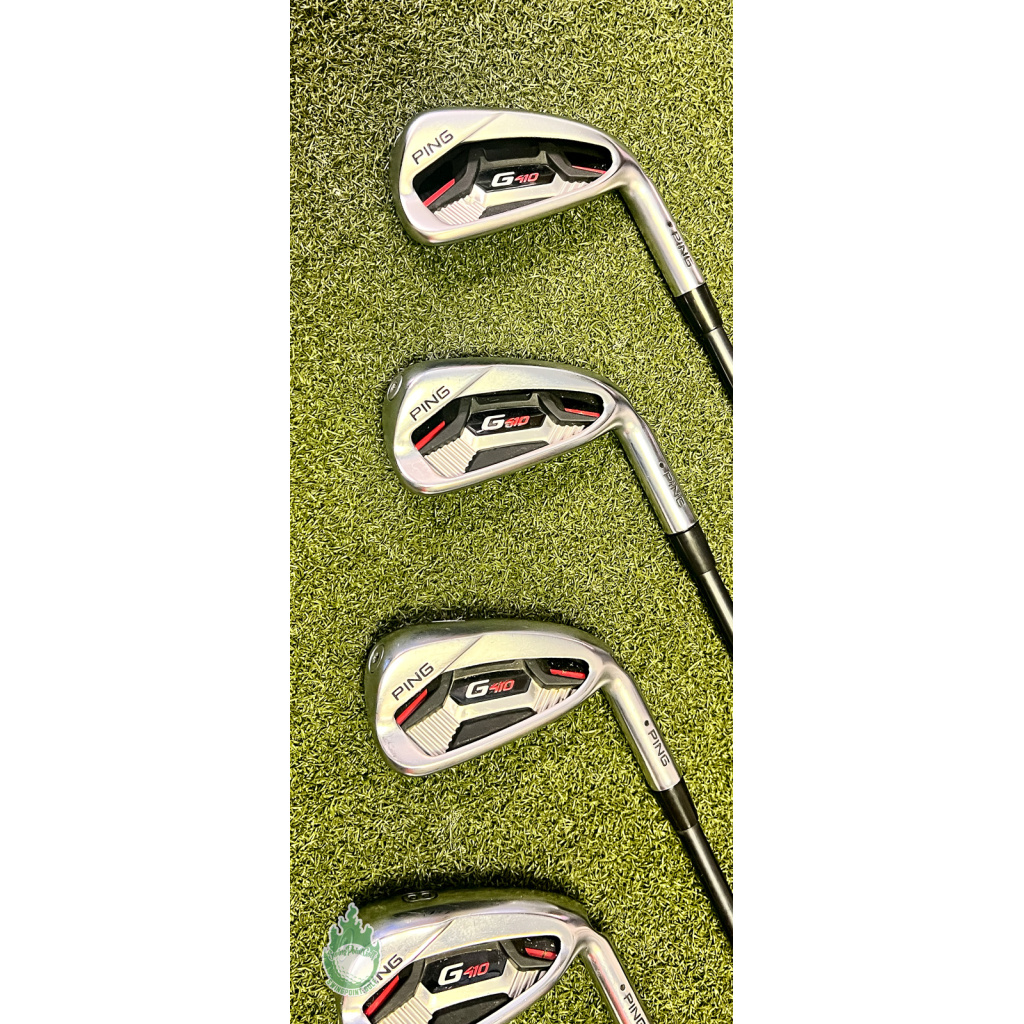 Used RH Ping Black Dot G410 Irons 5-PW ALTA CB AWT Senior Graphite Golf ...