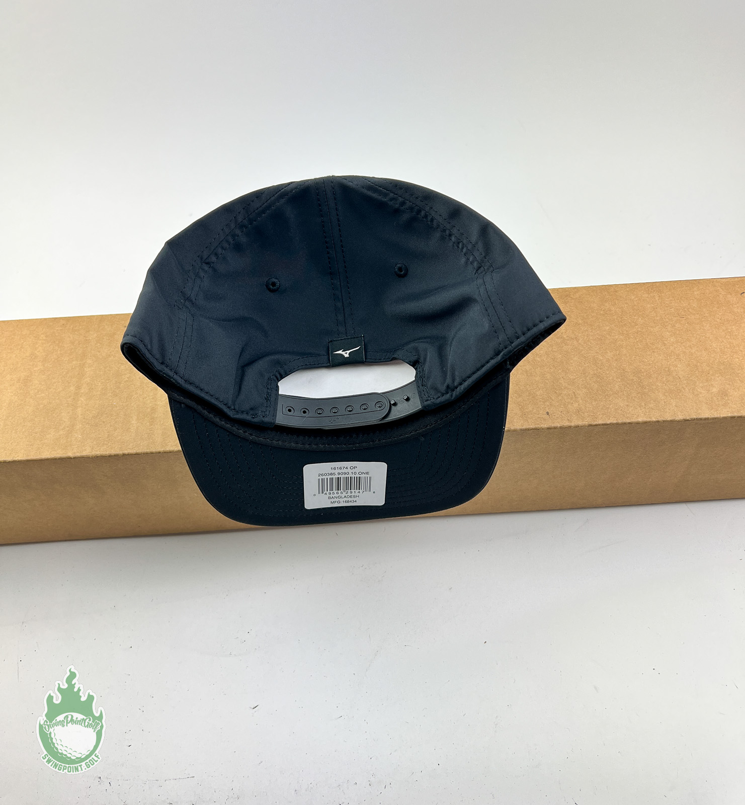 New w/ Tags Mizuno Crossed Clubs Snapback Black Golf Hat · SwingPoint Golf®