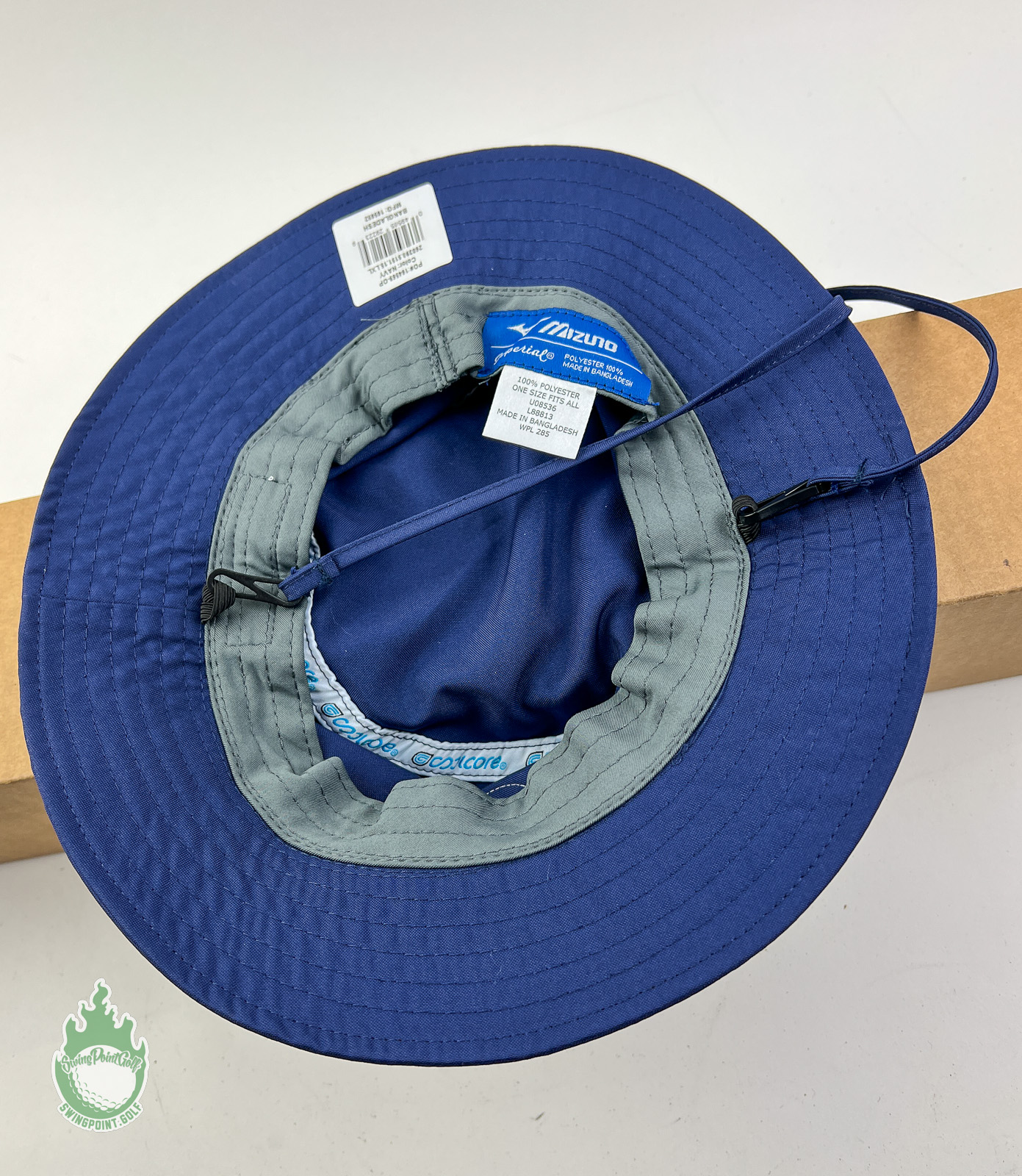 New w/ Tags Mizuno Blue Bucket Hat Imperial Coolcore L/XL 30% Cooler ...
