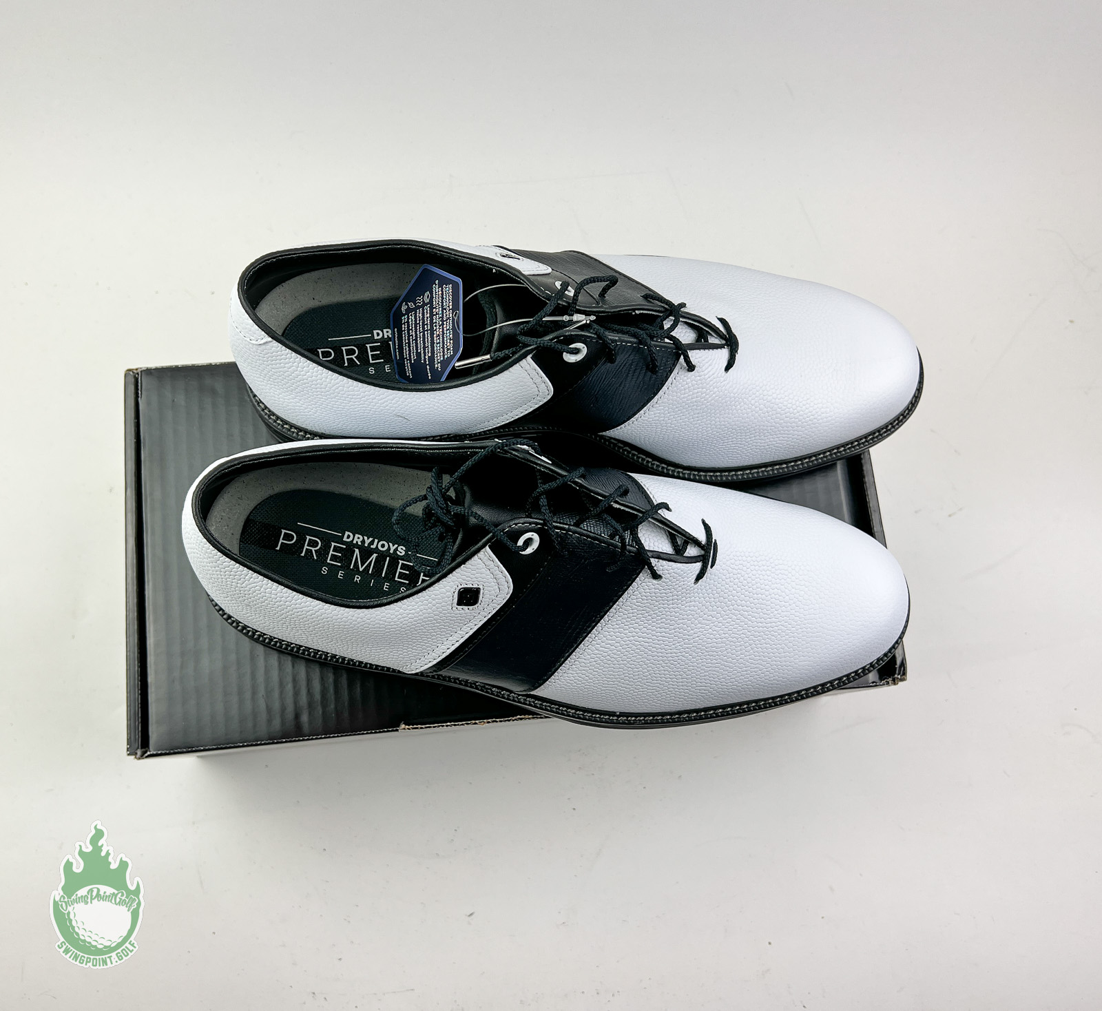 New in Box FootJoy DryJoys Premiere Series Leather Mens 13 M Golf Shoes ...