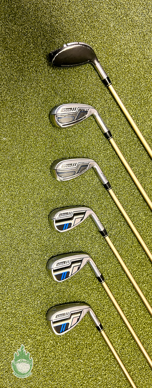 Used RH Adams IDEA Combo Hybrid Irons 5H 6-PW 59g Ladies Flex Graphite ...