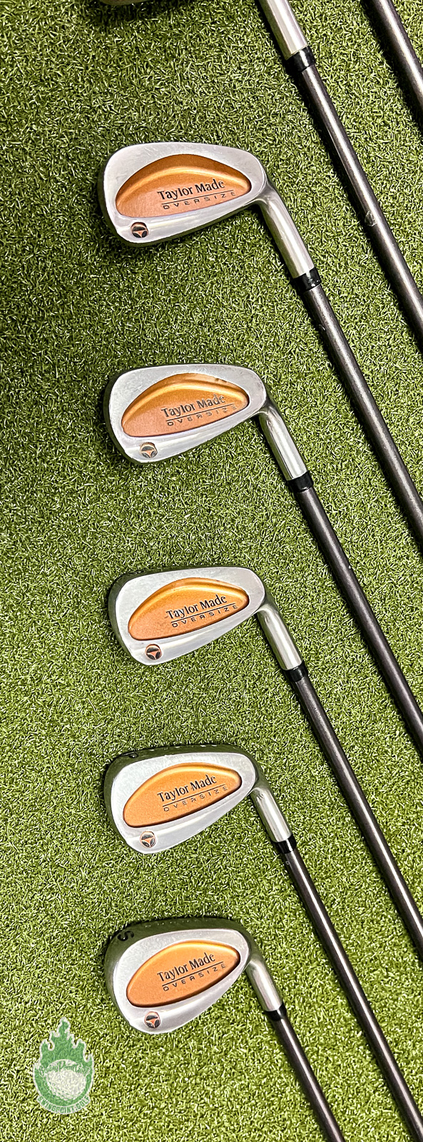 Used TaylorMade Burner Oversize Irons 3-PW/SW 90g Stiff Graphite Golf ...