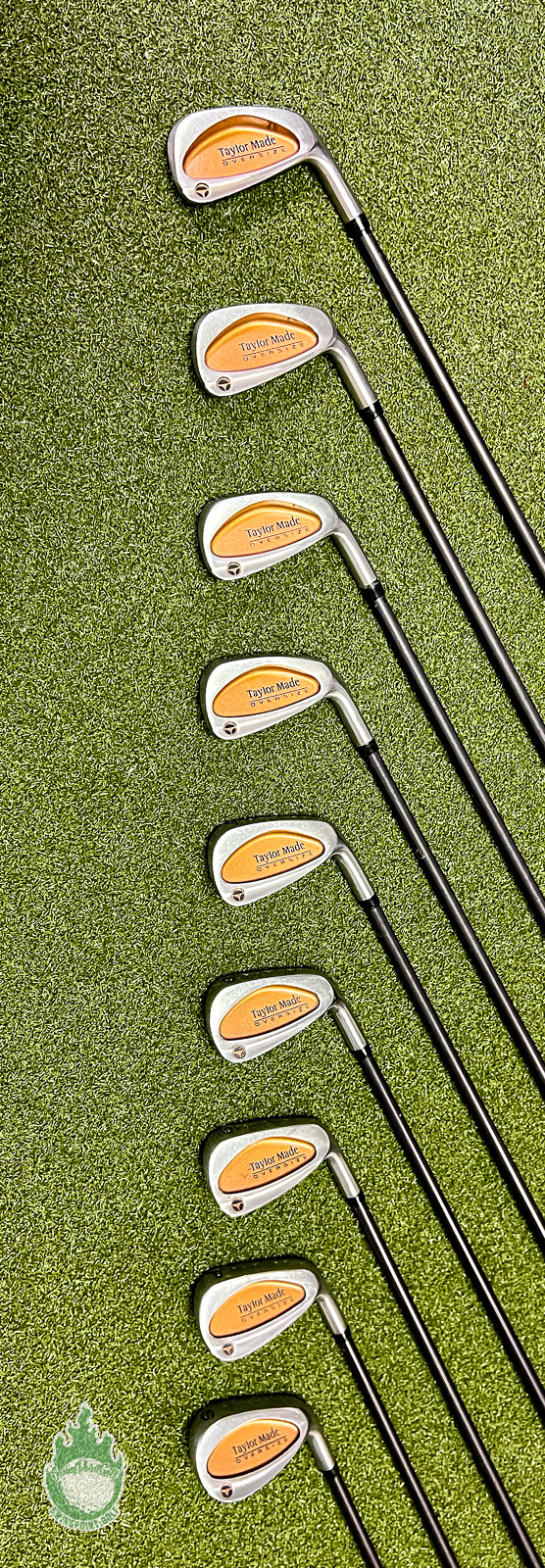 Used TaylorMade Burner Oversize Irons 3-PW/SW 90g Stiff Graphite Golf ...