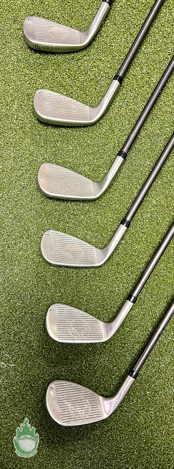 Used TaylorMade Burner Oversize Irons 3-PW/SW 90g Stiff Graphite Golf ...