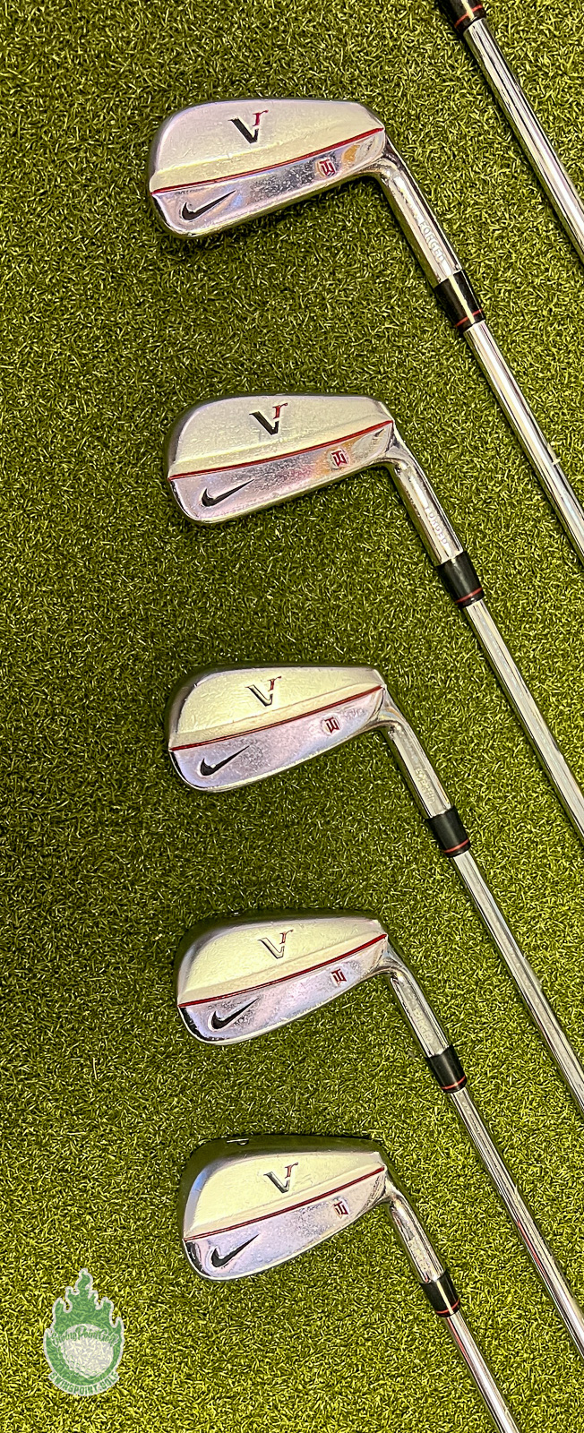 Used Nike Victory Red Tiger Woods Forged Irons 3-PW S300 Stiff Steel ...