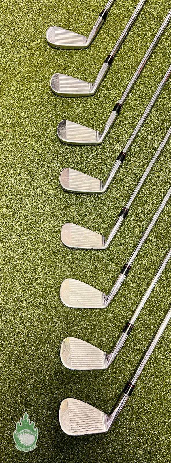 Used Nike Victory Red Tiger Woods Forged Irons 3-PW S300 Stiff Steel ...