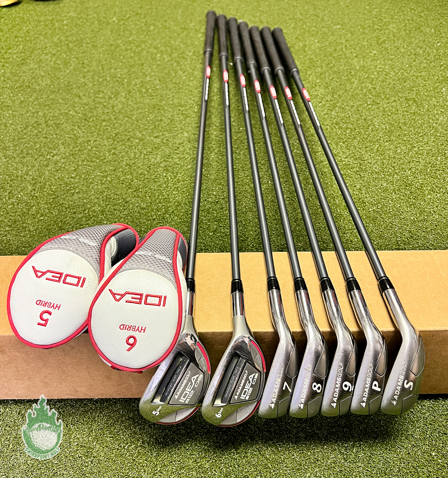 Used Adams Idea A12 OS Combo Irons 5H 6H 7-PW/SW 50g Ladies Graphite ...