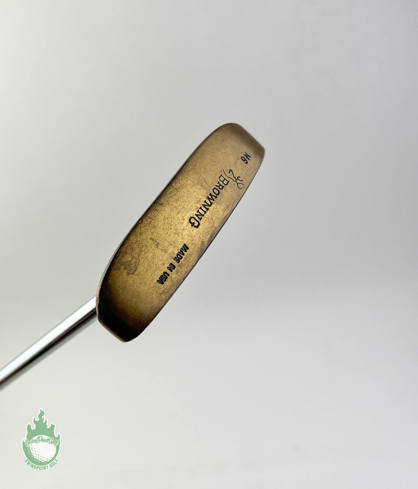 Vintage RH Browning Mirage M6 Putter with Brass Head Steel Golf Club ...