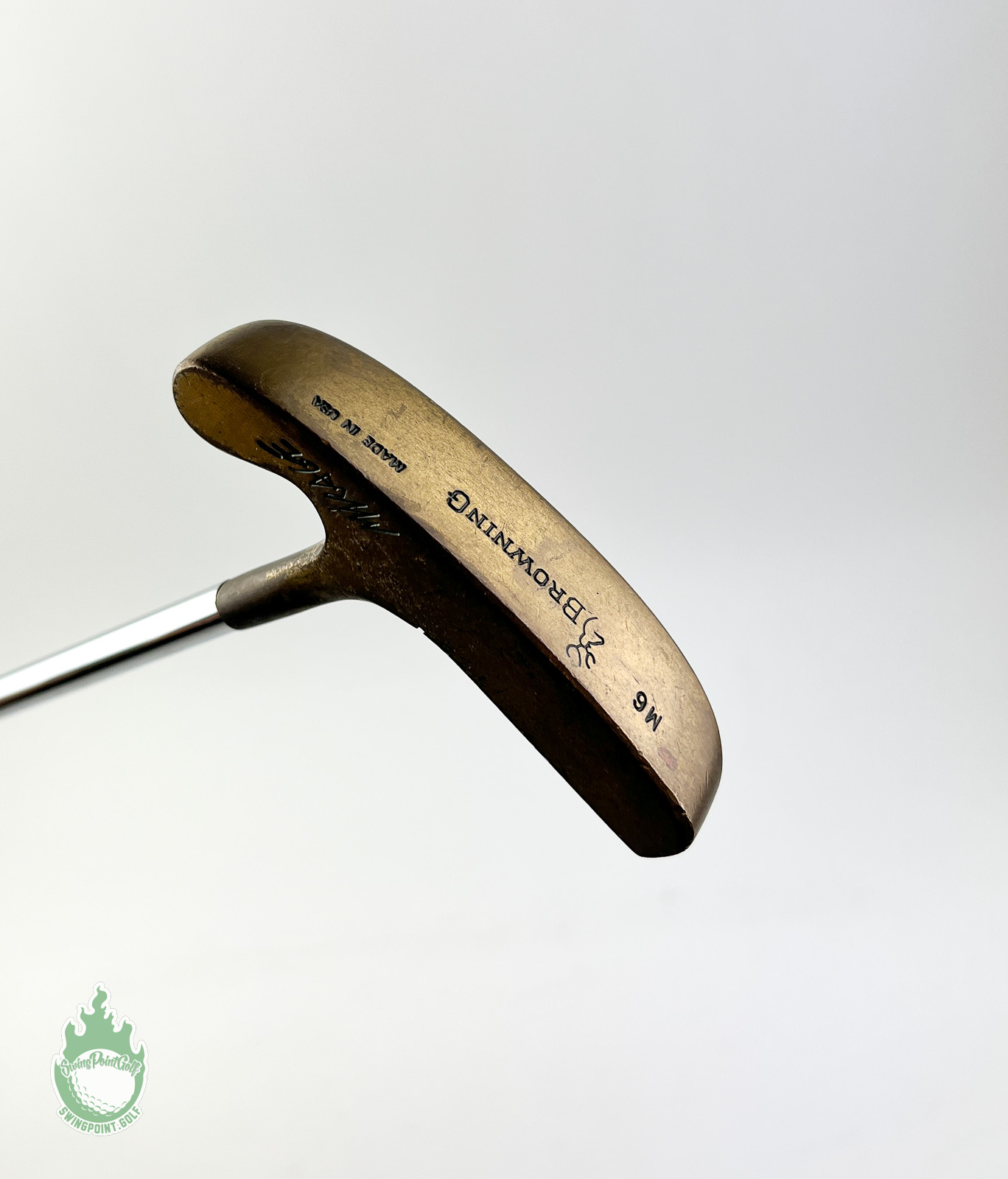 Vintage RH Browning Mirage M6 Putter with Brass Head Steel Golf Club ...