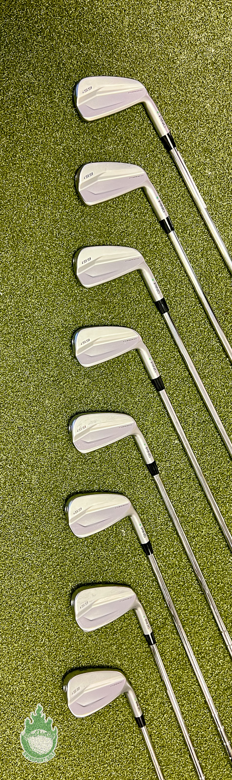 Used RH Ping Green Dot i59 Forged Irons 3-PW Elevate 95g Regular Steel ...