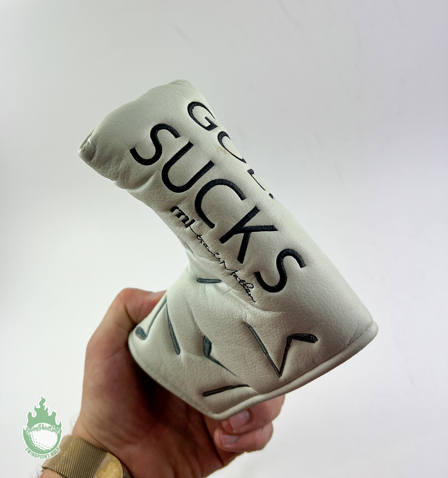 Used Travis Mathew Magnetic Blade Putter Golf Sucks Headcover Broken ...