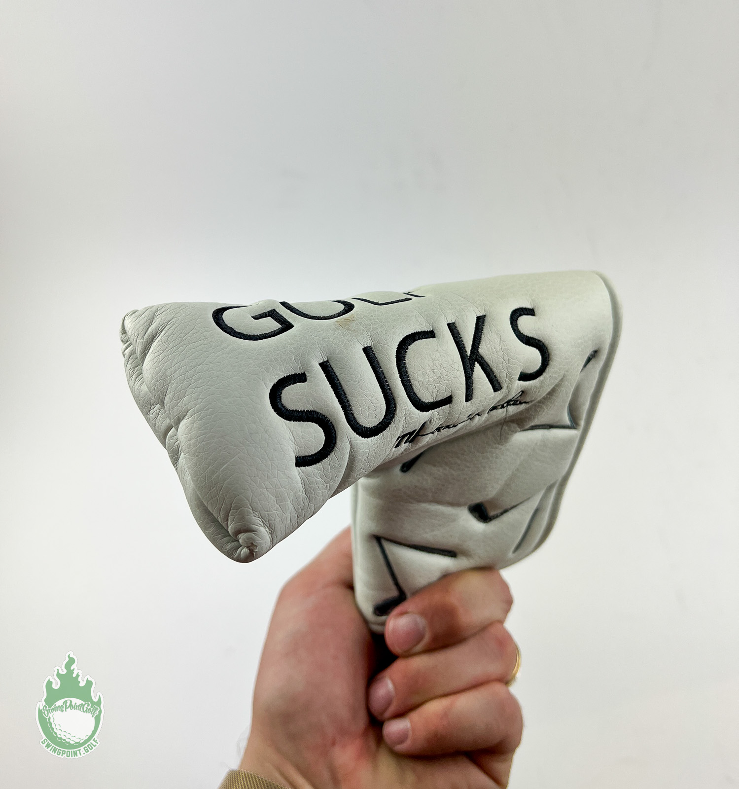 Used Travis Mathew Magnetic Blade Putter Golf Sucks Headcover Broken ...