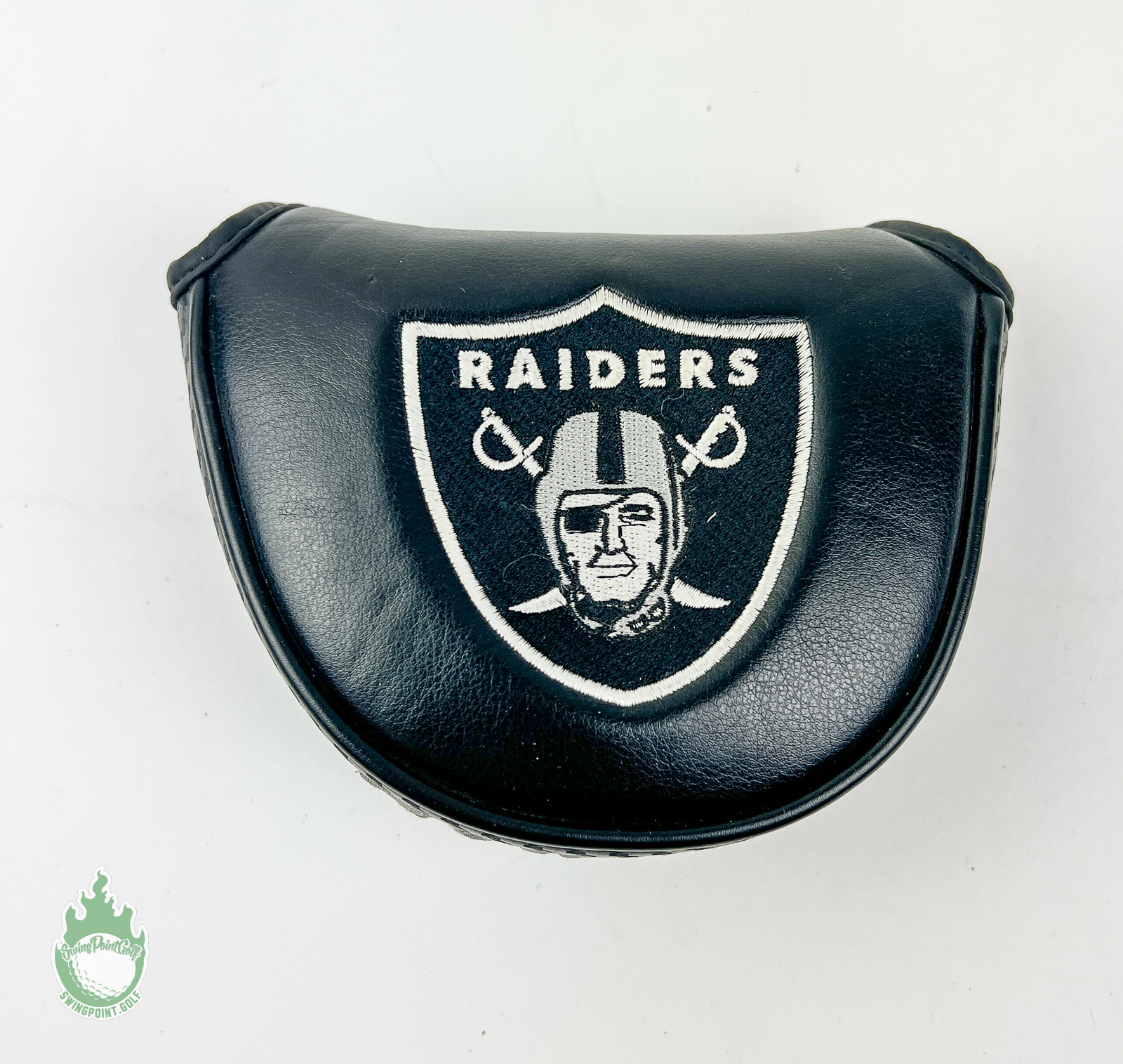 Used NFL Football Golf Headcover Las Vegas Oakland Raiders Putter Black ...