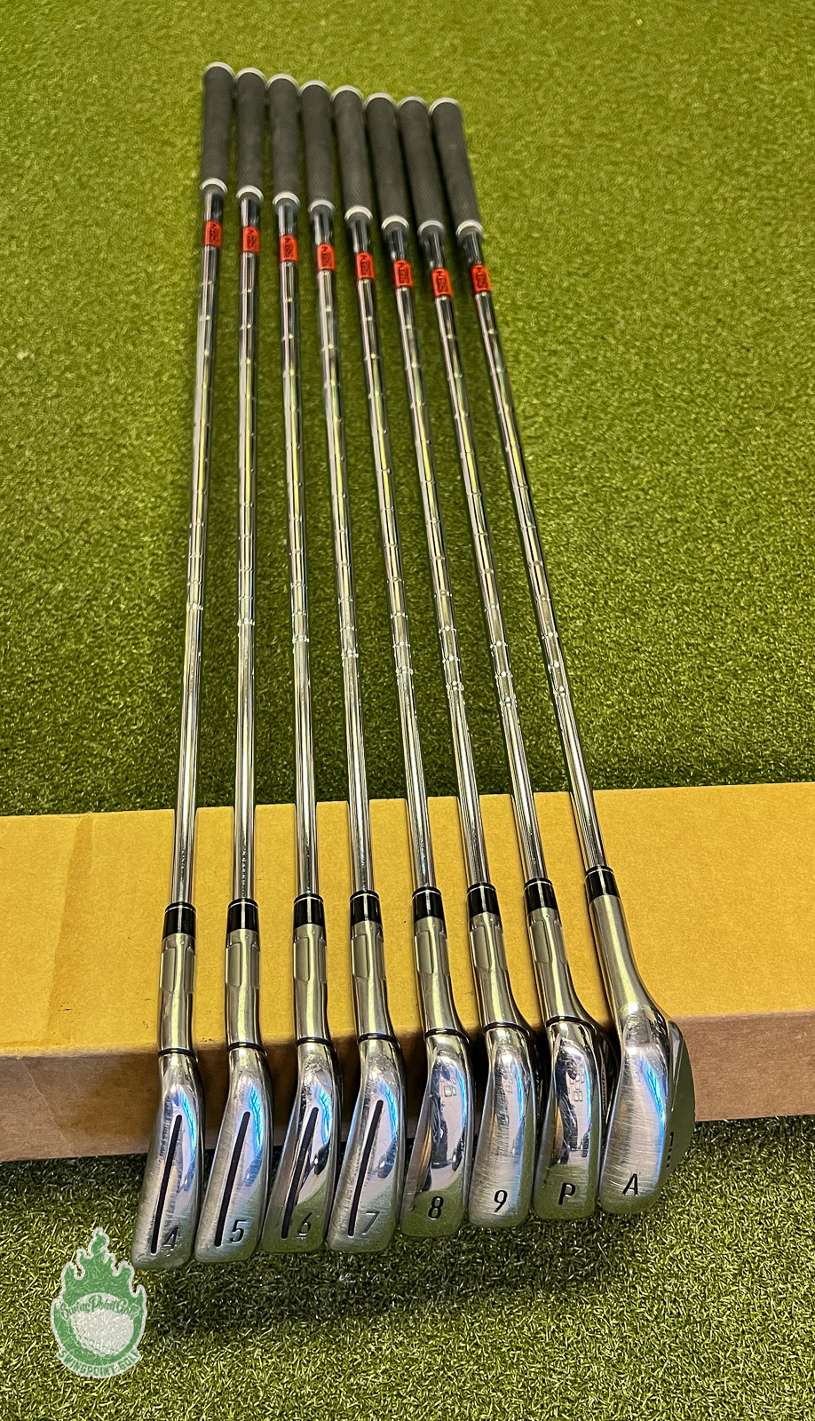 Used RH TaylorMade M5 Irons 4-PW/AW KBS 90g Stiff Flex Steel Golf Club ...