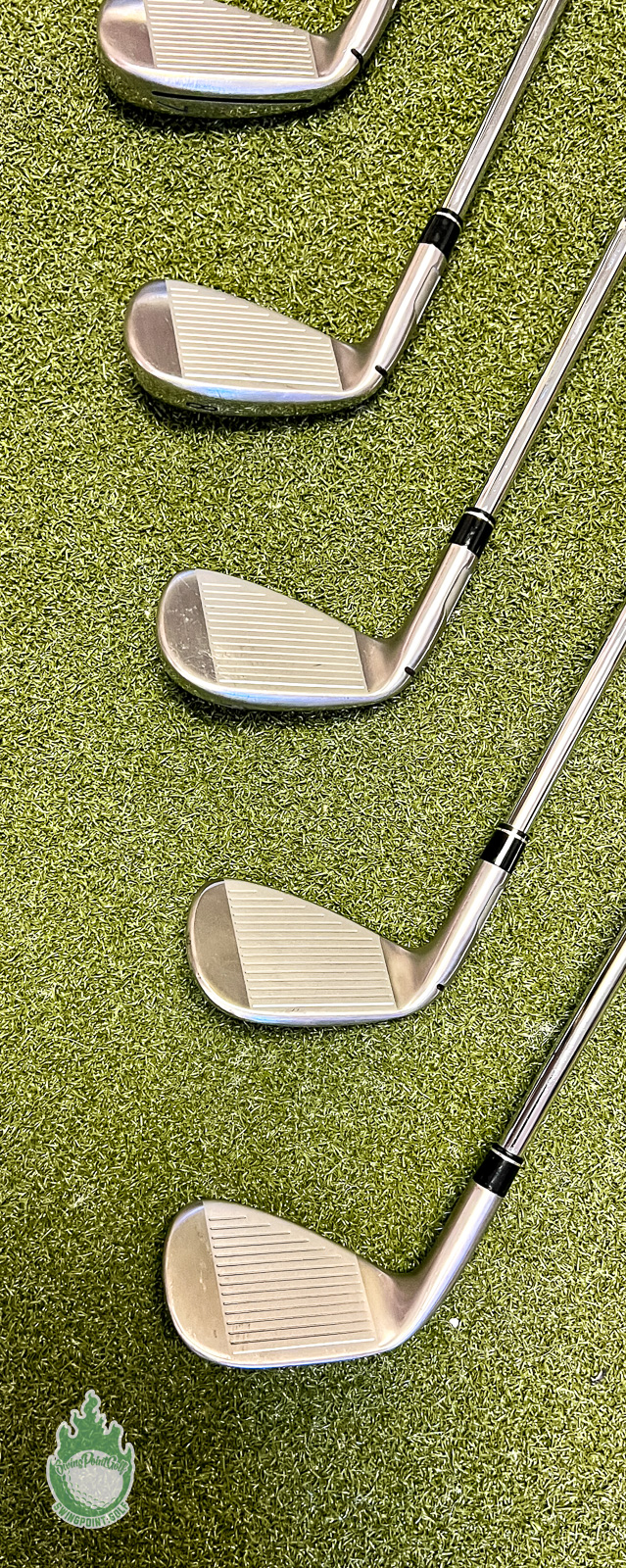 Used RH TaylorMade M5 Irons 4-PW/AW KBS 90g Stiff Flex Steel Golf Club ...