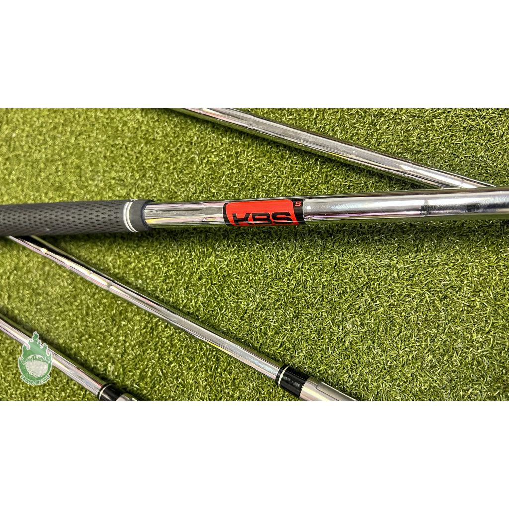 Used RH TaylorMade M5 Irons 4-PW/AW KBS 90g Stiff Flex Steel Golf Club ...