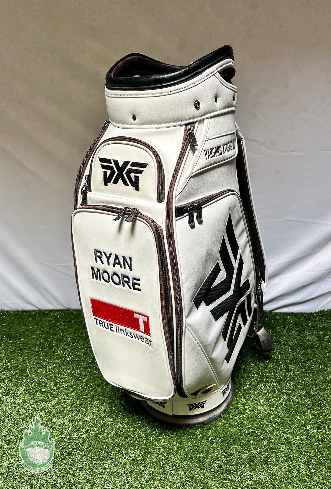 PXG Staff Bag White Owned by PGA Pro Ryan Moore TRUE Linkswear 6-Way ...