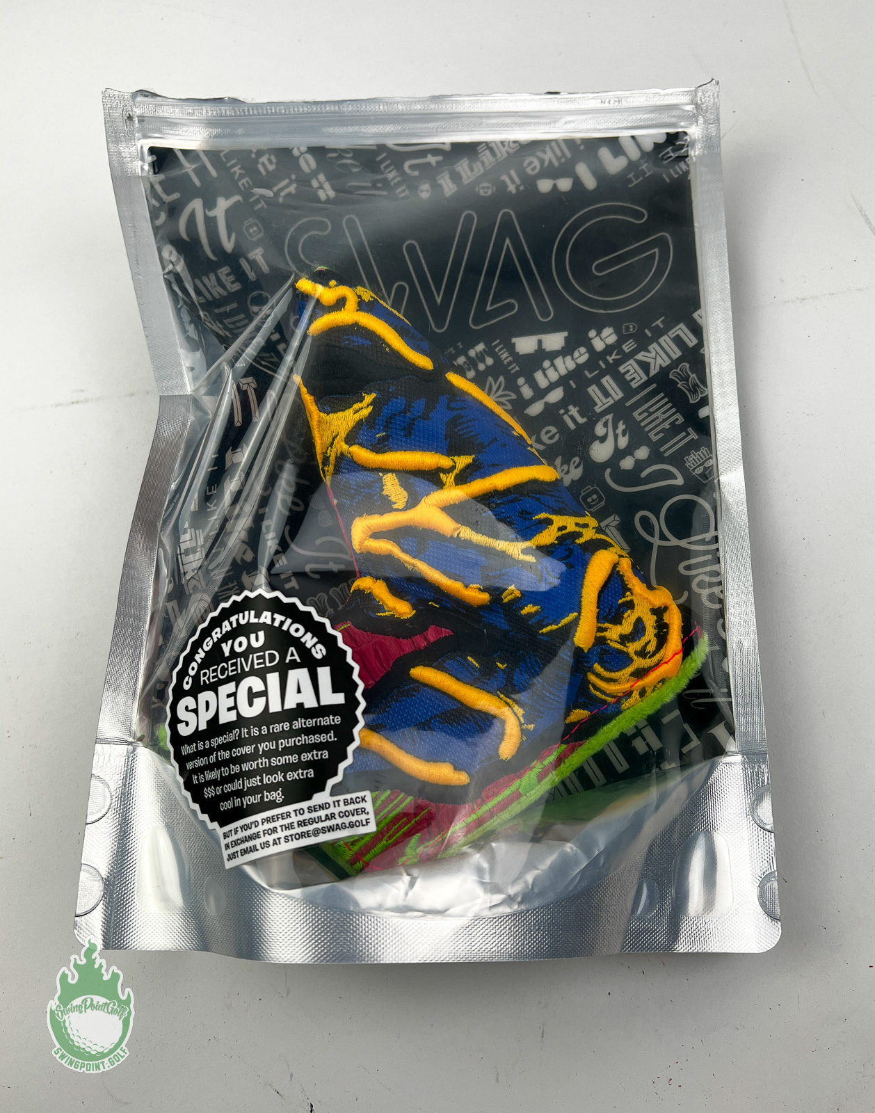 Opened New in Packaging Swag Golf Special Thing 4.0 Putter Headcover RARE · SwingPoint Golf®