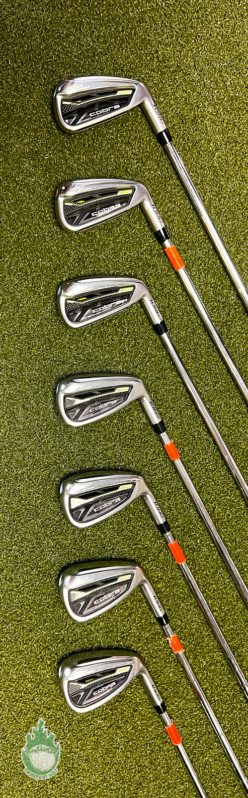 Used RH Cobra RADSpeed 3D Printed Irons 5-PW/GW KBS 90g Regular Steel ...