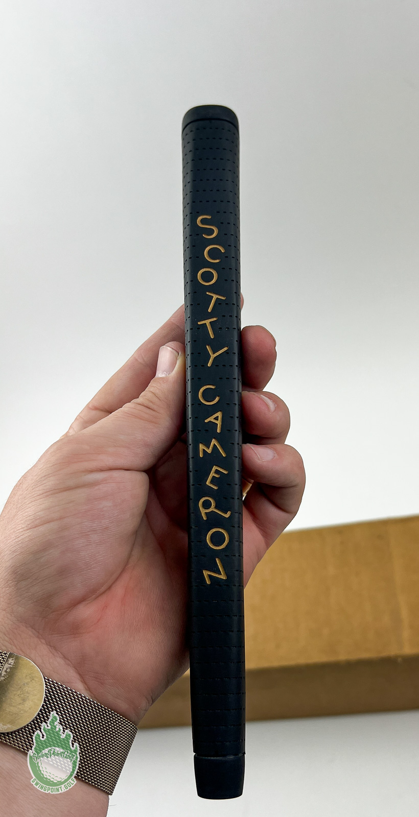 Golf Pride Scotty Cameron Dancing Letters Black & Gold Golf Putter Grip ...
