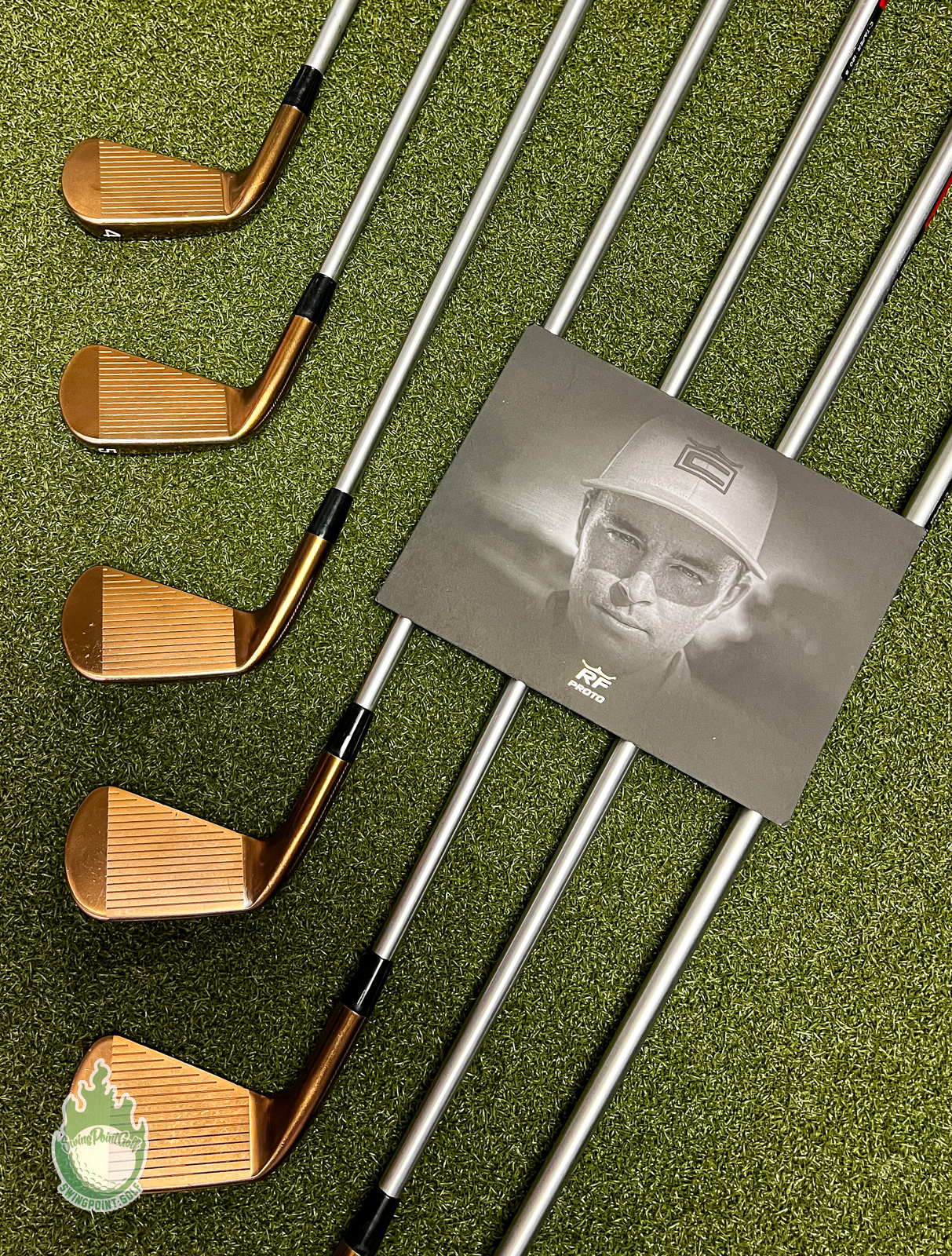 Cobra King RF Forged rev33 Copper Irons 4-PW C-Taper 120 Stiff Steel ...