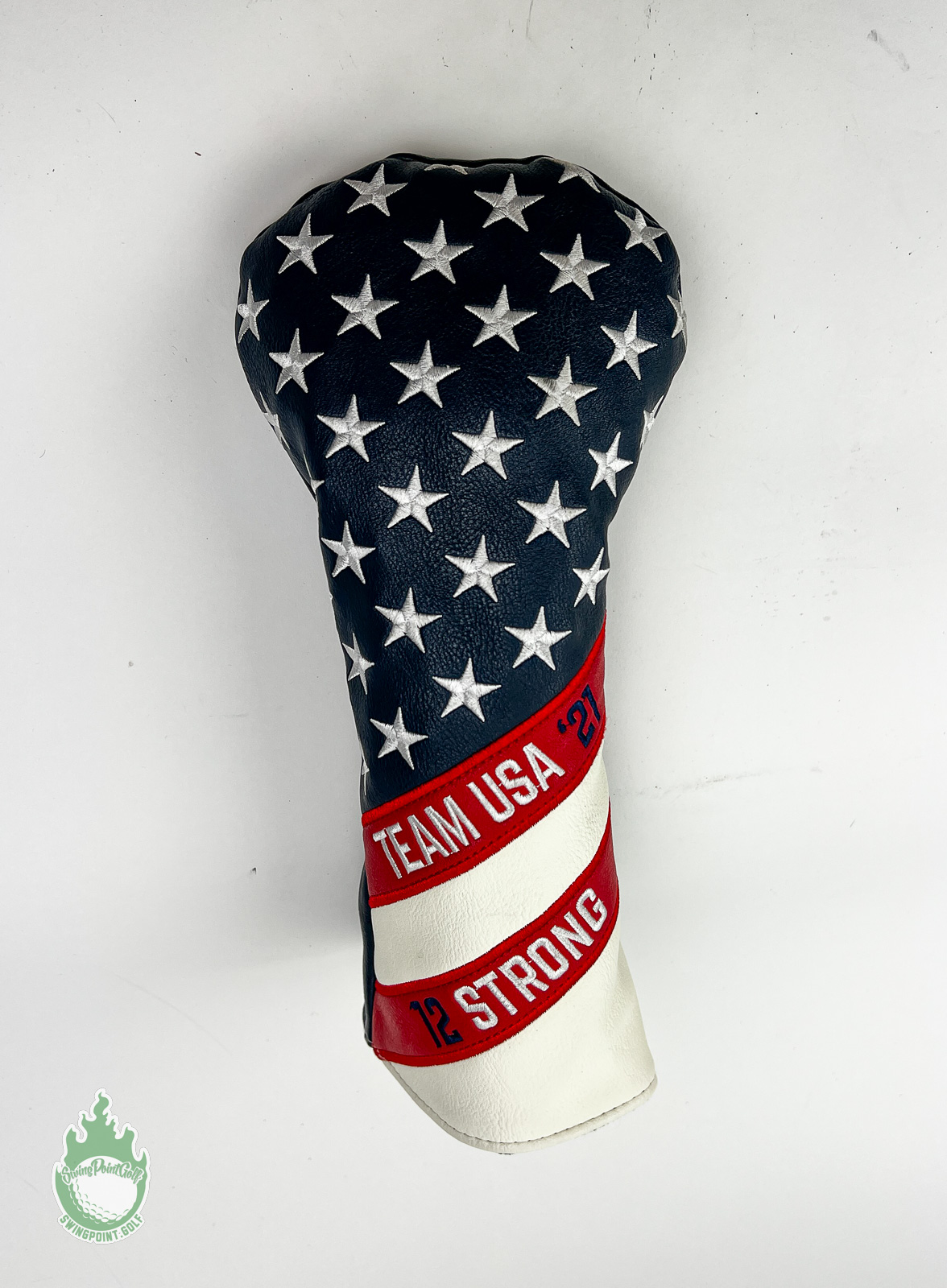 Short Par Four Leather Golf Headcover Team USA '21 Driver Club Cover 12 ...