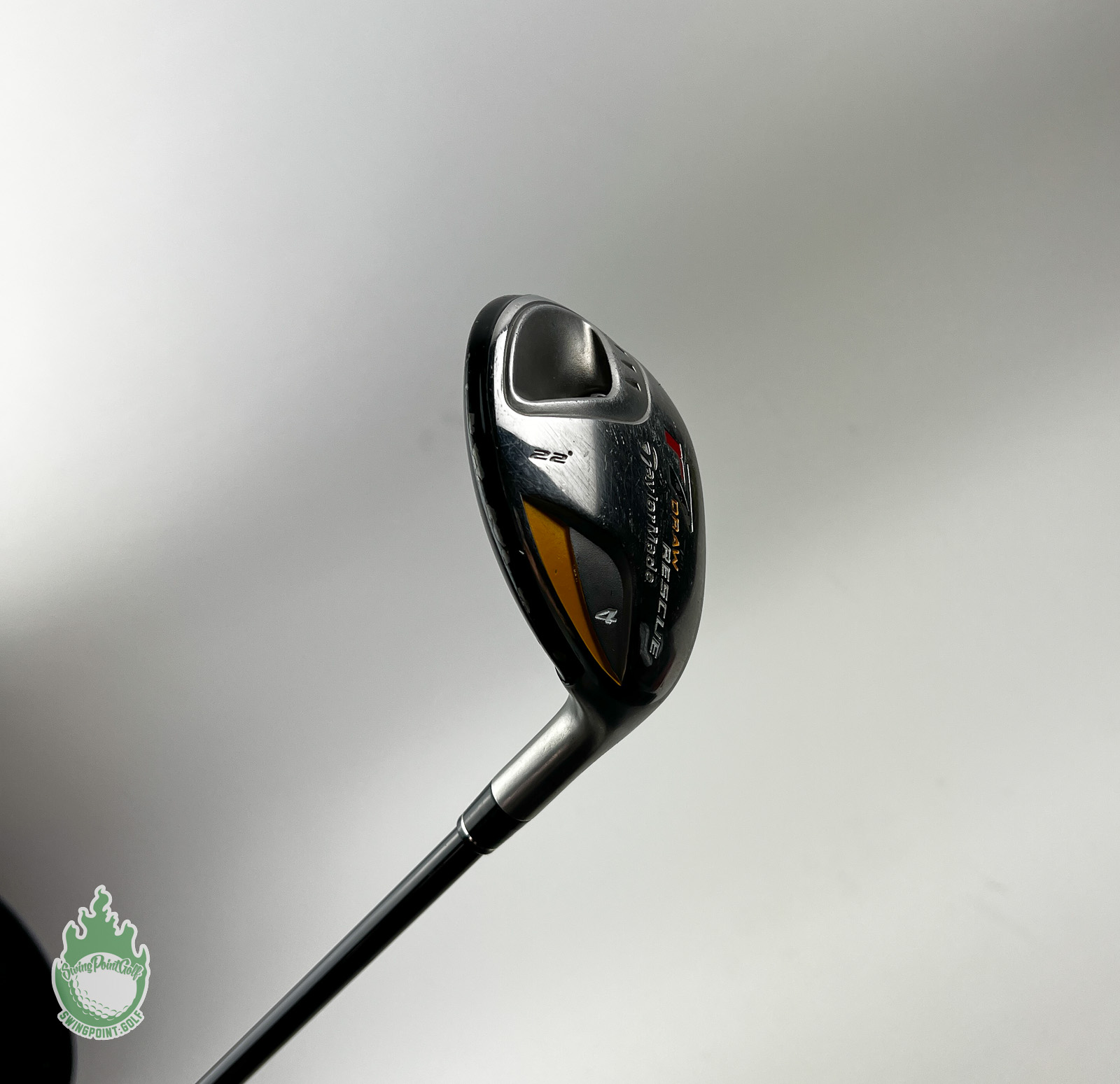 Used RH TaylorMade r7 Draw Rescue 4 Hybrid 22* Regular Flex Graphite Golf Club · SwingPoint Golf®