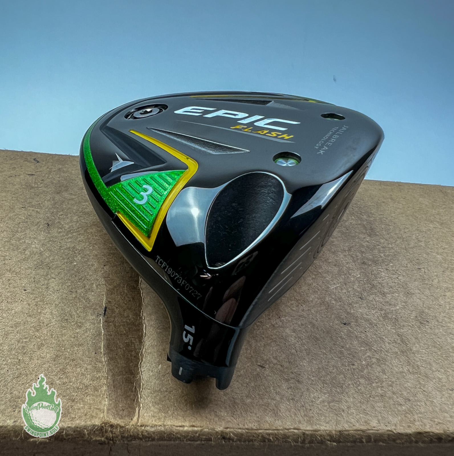 Used RH Tour Issued TC Callaway EPIC Flash 3 Wood 15* HEAD ONLY Golf ...