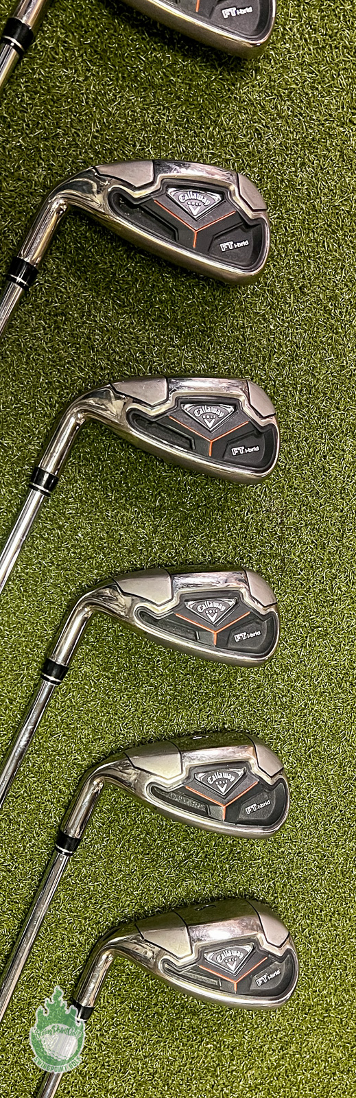 Used Left Handed Callaway FT i-brid Irons 4-PW/SW Uniflex Steel Golf ...
