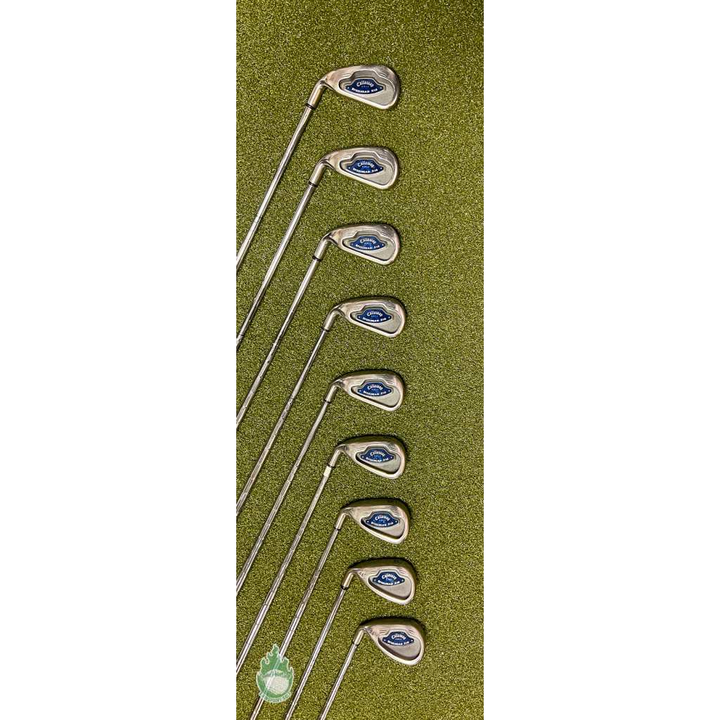 Used Left Handed Callaway Steelhead X-16 Irons 3-PW/SW Uniflex Steel ...